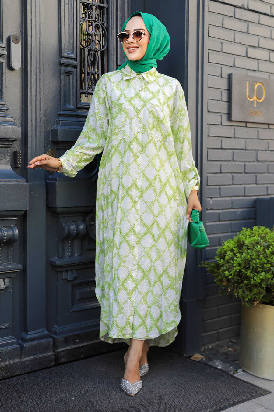 Green Modest Top 10329Y - Neva-style.com