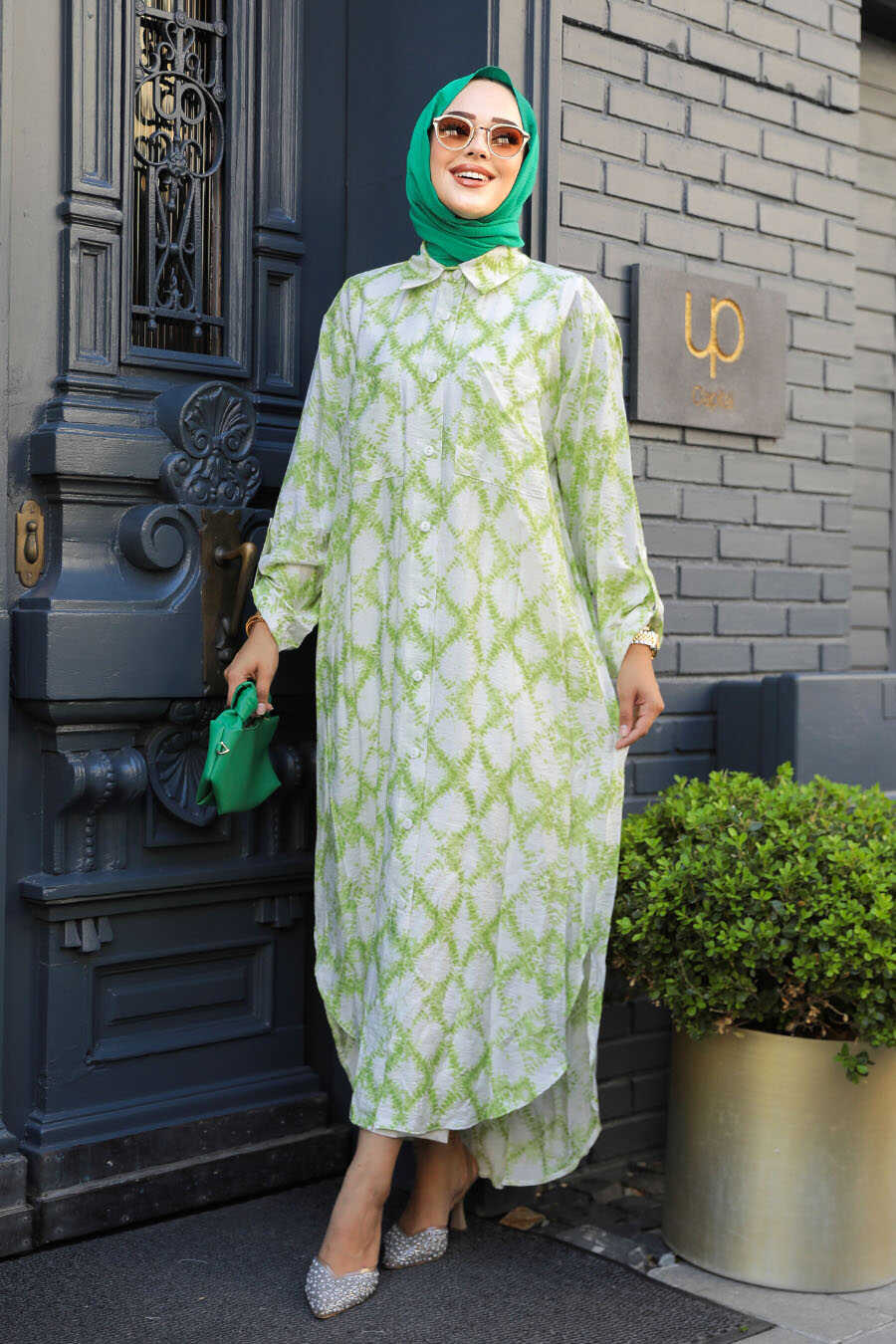 Green Modest Top 10329Y - Neva-style.com