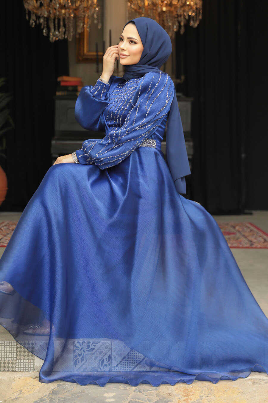 İndigo Blue Modest Gown 51921IM - Neva-style.com