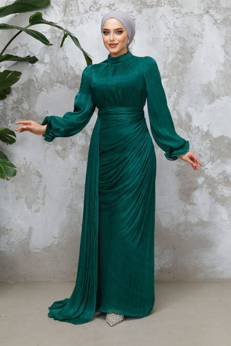 Modest Green Bridal Dress 4934Y - Neva-style.com