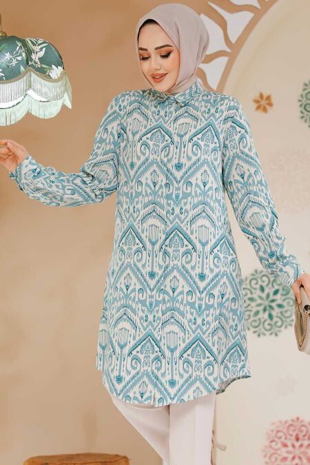 Modest Mint Tunic 11718MINT - Neva-style.com