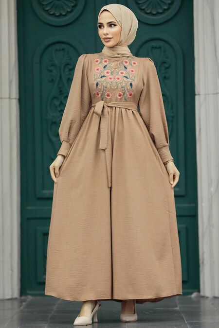 Biscuit Women Dress 5914BS - Neva-style.com