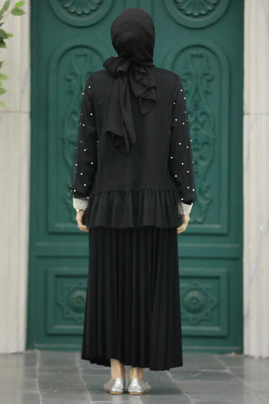 Black Hijab Turkish Triple Suit 30021S - Neva-style.com